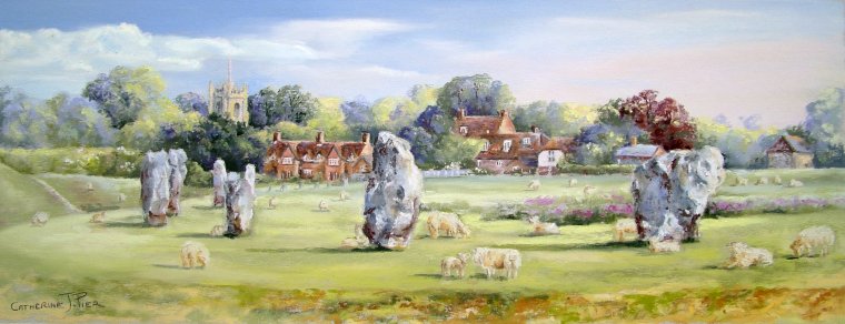 Landscape Paintings of the Cotswolds and Wiltshire Countryside by well ...
